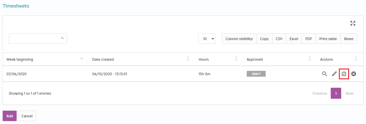 Submitting a Timesheet - HRWize